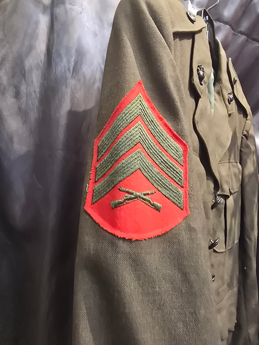 Military Style JacketVintage USMC US Marine Corps Dress Alpha Military